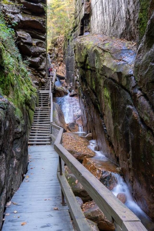 Flume Gorge New Hampshire: Easy Hike and Stunning Fall Foliage