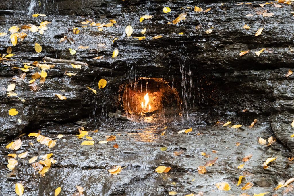 How To Hike To Eternal Flame Falls In New York