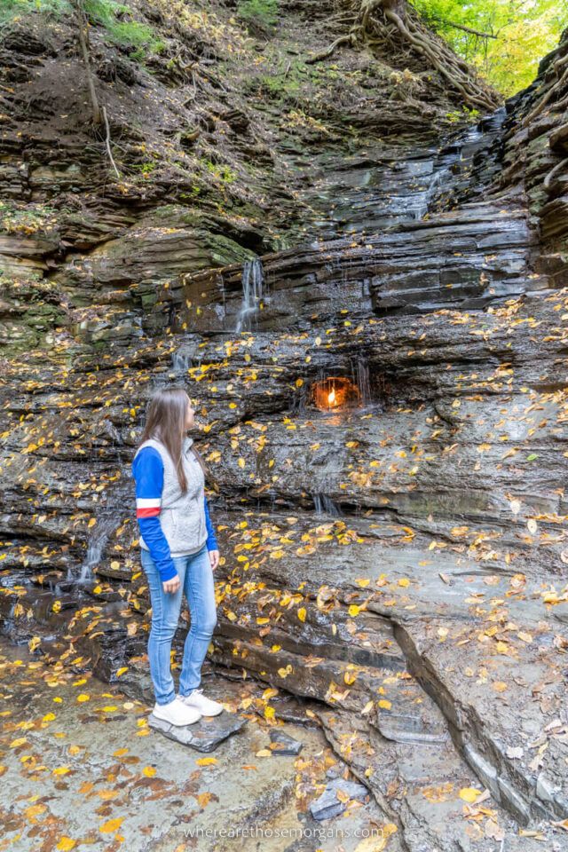 How To Hike To Eternal Flame Falls In New York